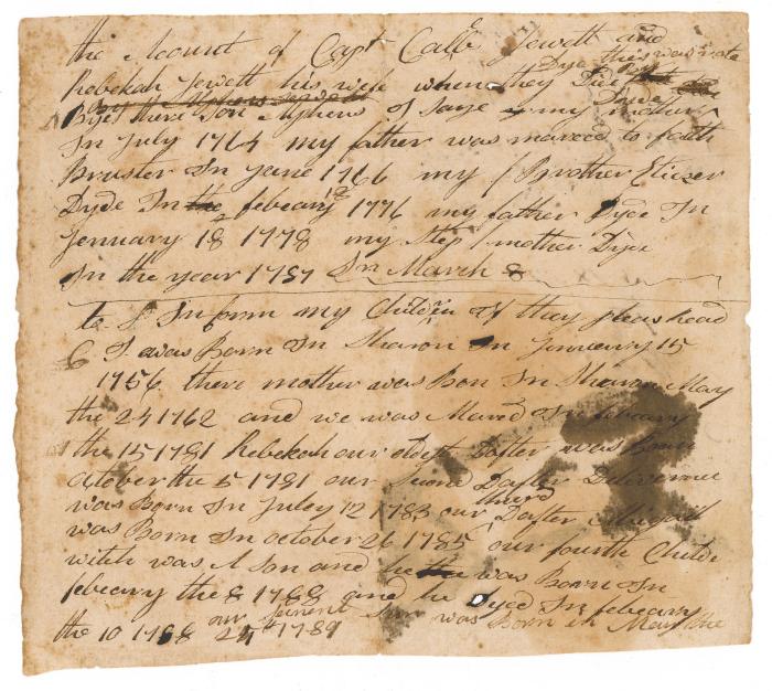 Connecticut Collections : Document : Document, Genealogy [2023.07.02]