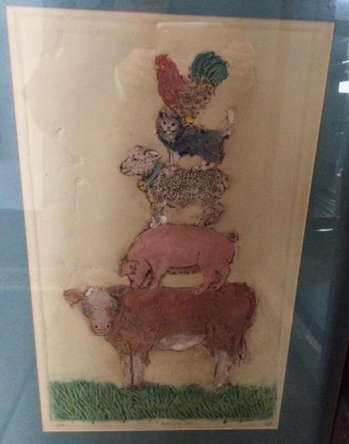 Connecticut Collections : Physical Object : Etching, Clay [2022.011]